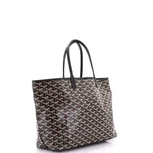 Goyard Saint Louis Pm Tote Coated Canvas - Black