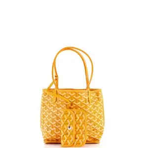 Goyard Anjou Reversible Tote Coated Canvas Mini - Yellow