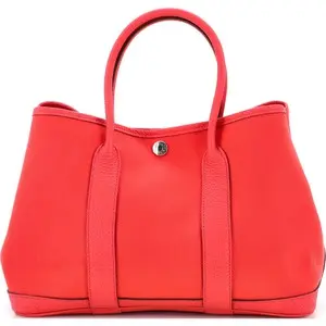 Hermès Garden Party Tote Toile And Leather 30 - Bougainvillier
