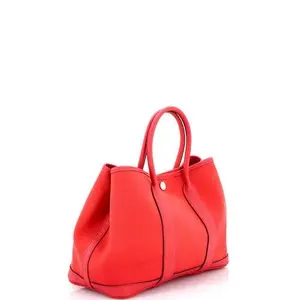 Hermès Garden Party Tote Toile And Leather 30 - Bougainvillier