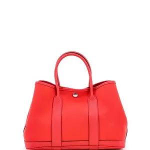Hermès Garden Party Tote Toile And Leather 30 - Bougainvillier