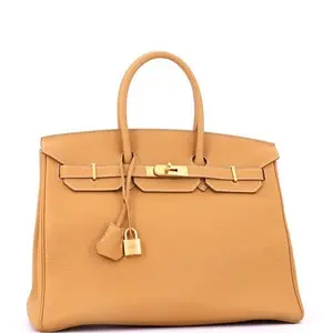 Hermès Birkin Handbag Togo 35 - Natural Sable