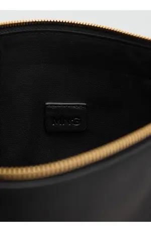 Mango Adjustable Strap Faux Leather Shoulder Bag