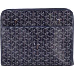 GOYARD Jouvence Toiletry Pouch Coated Canvas Gm - Blue