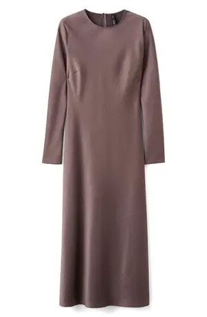 Mango Textured Satin Midi Dress
