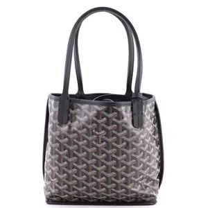 Goyard Anjou Reversible Tote Coated Canvas Mini - Black