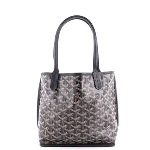 Goyard Anjou Reversible Tote Coated Canvas Mini - Black