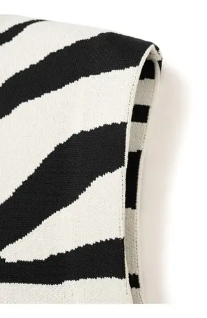 Mango Zebra Jacquard Sleeveless Top