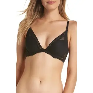Natori Feathers Underwire Contour Maternity/nursing Bra - Black