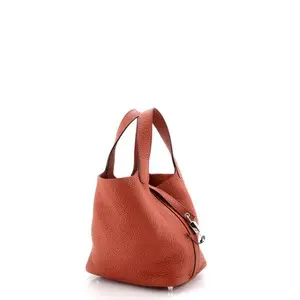 Hermès Picotin Lock Bag Clemence Pm - Brown