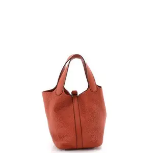 Hermès Picotin Lock Bag Clemence Pm - Brown