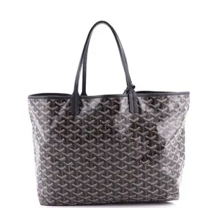 Goyard Saint Louis Pm Tote Coated Canvas - Black
