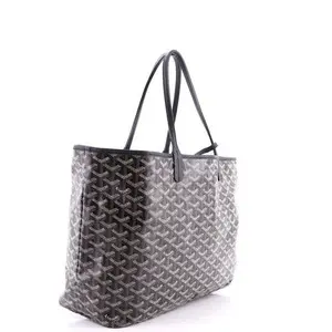 Goyard Saint Louis Pm Tote Coated Canvas - Black