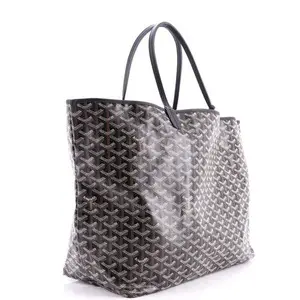 Goyard Saint Louis Gm Tote Coated Canvas - Black