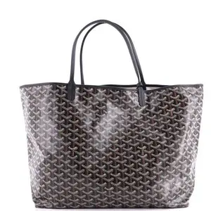 Goyard Saint Louis Tote Coated Canvas Gm - Black