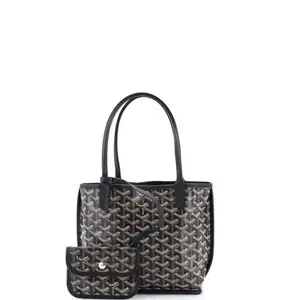 GOYARD Anjou Reversible Tote Coated Canvas Mini