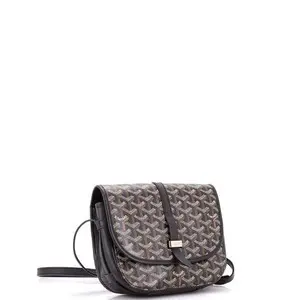 Goyard Belvedere Ii Messenger Bag Coated Canvas Pm - Black