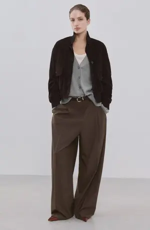Mango V-neck Cardigan - Medium Heather Grey