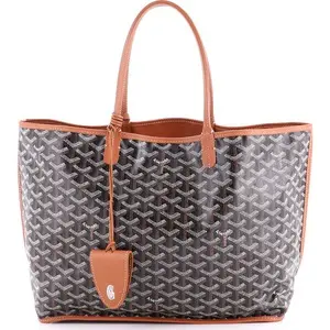 GOYARD Anjou Reversible Tote Coated Canvas Pm - Brown