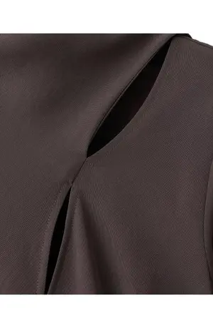 Mango Scarf Neck Long Sleeve Dress