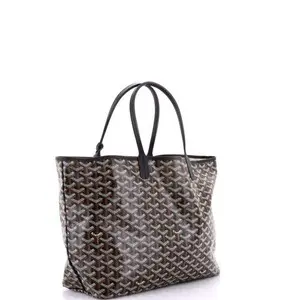 Goyard Saint Louis Pm Tote Coated Canvas - Black