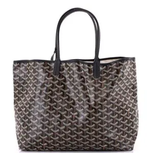 Goyard Saint Louis Pm Tote Coated Canvas - Black