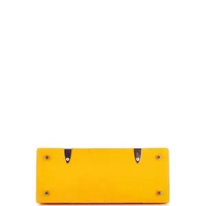 Goyard Saigon Top Handle Bag Coated Canvas With Leather Pm - Yellow