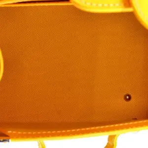 Goyard Saigon Top Handle Bag Coated Canvas With Leather Pm - Yellow