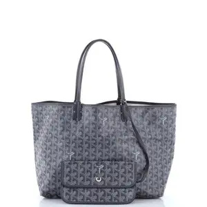 Goyard Saint Louis Tote Coated Canvas Pm - Grey