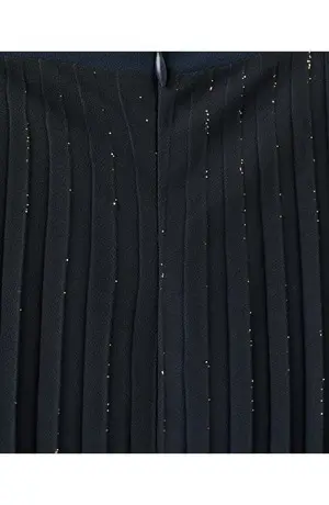 Mango Pleated A-line Midi Skirt