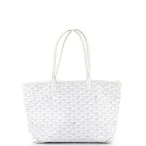 Goyard Artois Tote Coated Canvas Pm - White