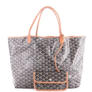 Goyard Saint Louis Tote Coated Canvas Gm - Brown