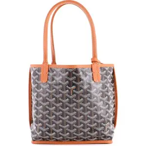 Goyard Anjou Reversible Tote Coated Canvas Mini - Brown