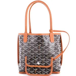 Goyard Anjou Reversible Tote Coated Canvas Mini - Brown