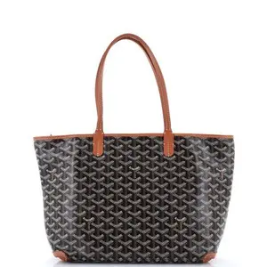 Goyard Artois Tote Coated Canvas Pm - Brown