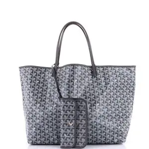 Goyard Saint Louis Tote Coated Canvas Gm - Grey