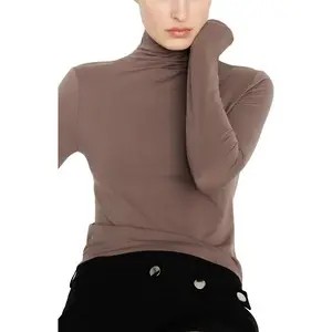 Mango Seamless Turtleneck Top