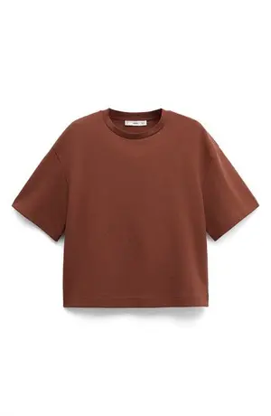 Mango Cotton Blend T-shirt - Russet