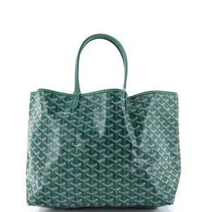 Goyard Saint Louis Tote Coated Canvas Pm - Green
