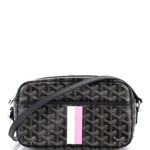 Goyard Cap Vert Bag Printed Coated Canvas Black