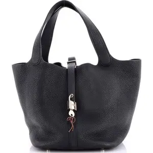 HERMES Picotin Lock Bag Clemence Mm - Noir