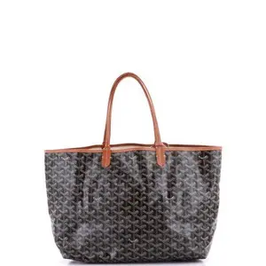 Goyard Saint Louis Pm Tote Coated Canvas - Brown