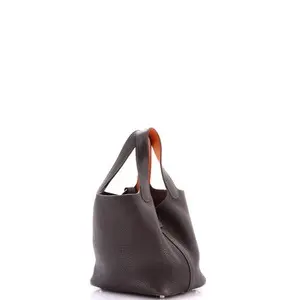 Hermès Eclat Picotin Lock Bag Clemence Pm - Brown