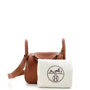 Hermès Lindy Bag Clemence Mini - Gold