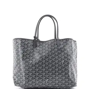 Goyard Saint Louis Tote Coated Canvas Pm - Grey