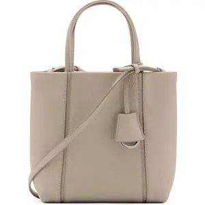 Mango Mini Faux Leather Tote - Off White