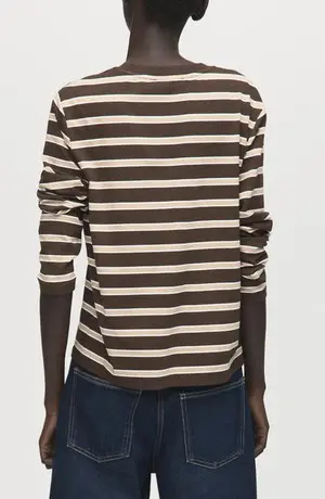 Mango Stripe Long-sleeve T-shirt