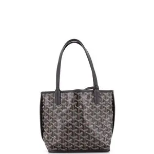 Goyard Anjou Reversible Tote Coated Canvas Mini - Black