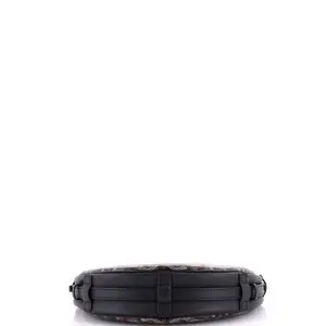 Goyard Hirondelle Shoulder Bag Coated Canvas And Leather - Black