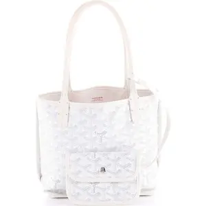 Goyard Anjou Reversible Tote Coated Canvas Mini - White